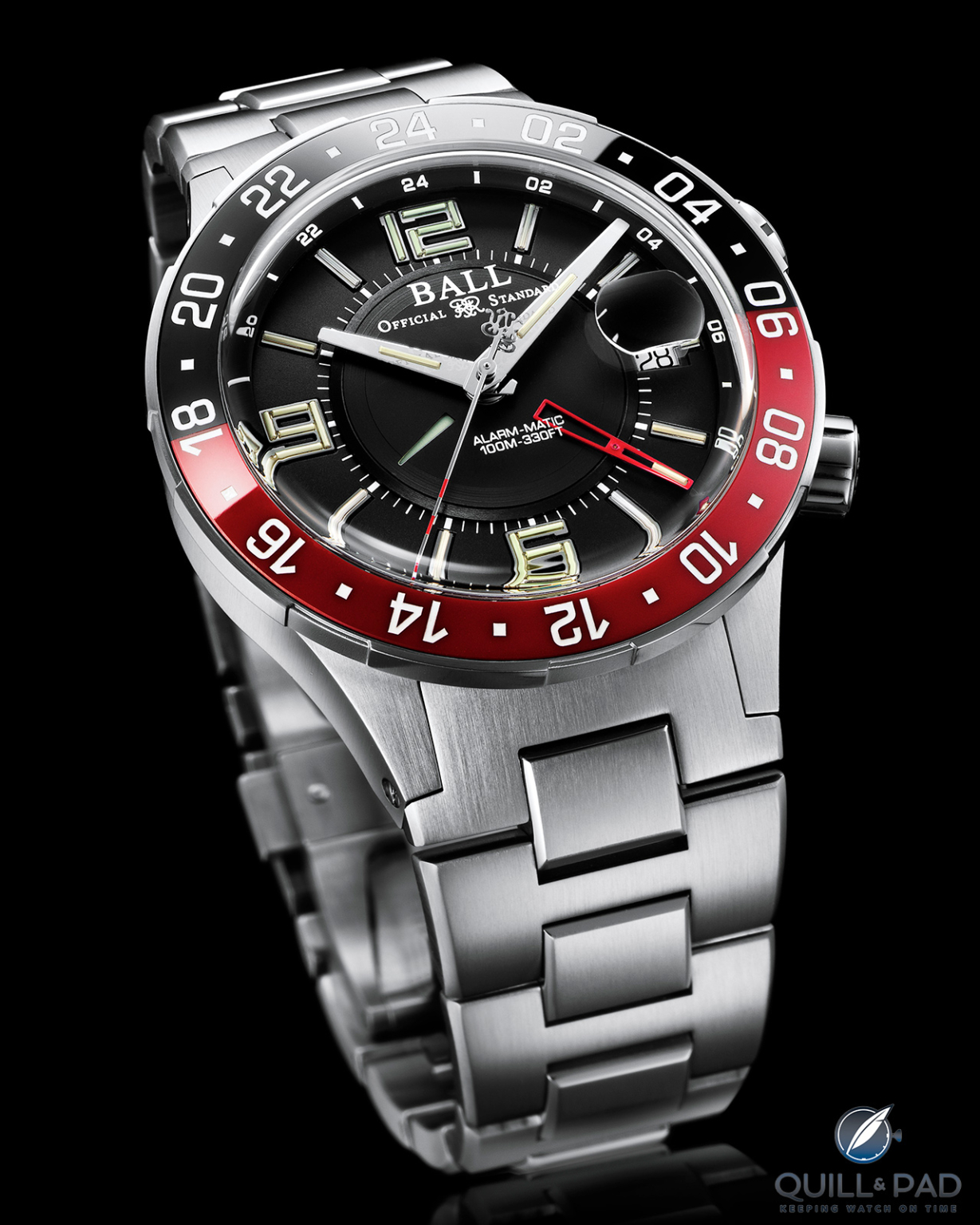 Ball Watch Roadmaster M Model A: Innovative Alarm, GMT, and Lights Up ...